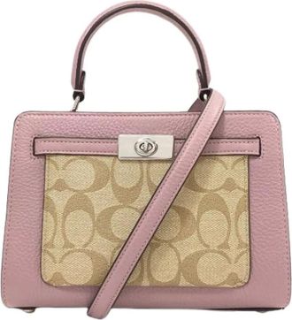 Coach Sac &agrave; main Pre-owned Signature - Femme - Pre-owned - Rose - Taille: ONE Size