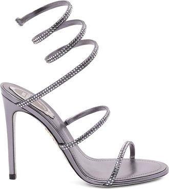 Rene Caovilla spiral-detail sandals - Grau