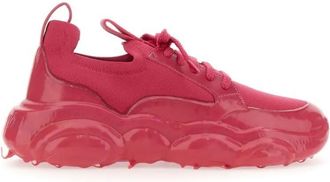 Moschino Low-Top Sneaker - Chunky Sole Sneakers With Logo Detail - Gr. 39 (EU) - in Rosa - für Damen