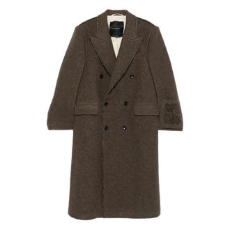 Federico Cina Single-Breasted Coats - - Coats - Damen - Braun - XS