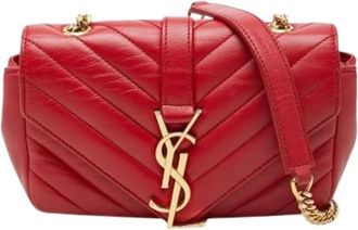 Saint Laurent Sac bandouli&egrave;re vintage doccasion - Femme - Pre-owned - Rouge - Taille: ONE Size