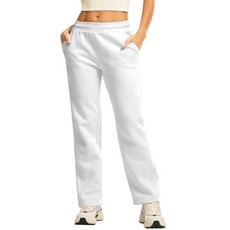 Generic Pantalon de ski pour femme - Automne et hiver - Couleur unie - Polaire - Chaud - D&eacute;contract&eacute; - All Fit - Sports - Confortable - Pantalon de cyclisme p