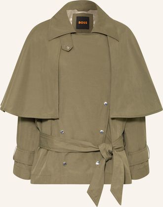 HUGO BOSS Trench-Jacke Calisetta gruen