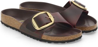 Birkenstock Madrid Big Buckle Natural Leather Oiled Zinfandel Schmale Weite Gr. 37
