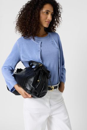 Gerard Darel Gilet en lin m&eacute;lang&eacute; - LORYS - Bleu ciel