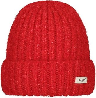 Barts Damen Beanie Strickm&uuml;tze gestrickte Winterm&uuml;tze einfarbig Wellawaya 6315 Red 05