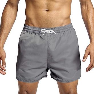 Generic Short pour homme avec poches, taille &eacute;lastique, respirant, extensible, l&eacute;ger, respirant, short dentra&icirc;nement de sport avec cordon de serrage et poches