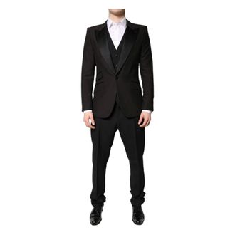 Dolce & Gabbana Costume 3 pi&egrave;ces &agrave; simple boutonnage - Homme - Costumes - Gris - Taille: XL
