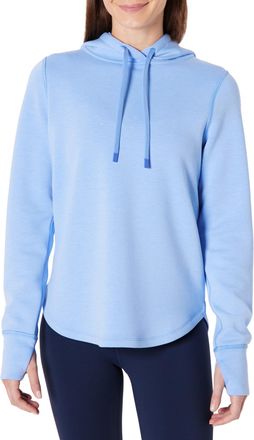 Amazon Essentials Active Damen Damen Active Sweat Lockere Passform Langarm Hoodie Sweatshirt, Kornblumenblau, M