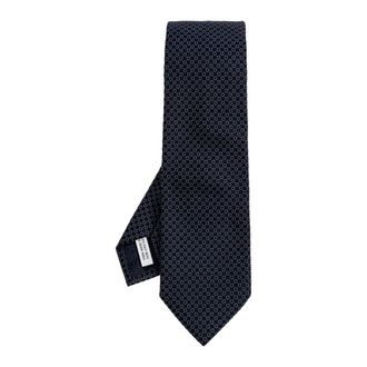 Ferragamo Seidenkrawatte - - Accessories - Herren - Blau - ONE SIZE