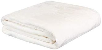 Brandsseller Plaid dint&eacute;rieur Couverture Douillette Couvre-lit en Microfibre Sensation Cachemire - Creme - 150 x 200 cm