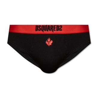 Dsquared2 Homme, Sous-v&ecirc;tements, Noir, Taille: XL Slip avec logo