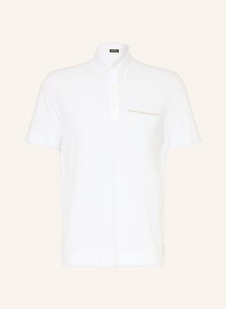 Ermenegildo Zegna Zegna Piqu&eacute;-Poloshirt weiss