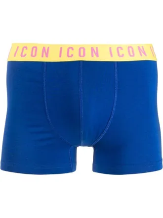 Dsquared2 boxers &agrave; taille &agrave; logo - Bleu