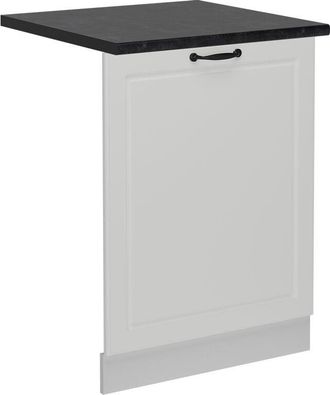 Vicco Façade de lave-vaisselle R-Line, Blanc campagne, 60cm, pt Anthracite Vicco