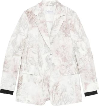 Max Mara Femme, Vestes, Blanc, Taille: 38 FR Blazer