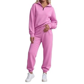 Generic Ensemble Tailleur Pantalon Veste Femme Pantalon Chaud Cocktail Poudré Moumoute Elastique Satin Demoiselle Costumes Voile Sympa Nouveau Color Midi Surv