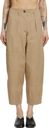 Max Mara Cotton Bull Denim Cargo Trousers