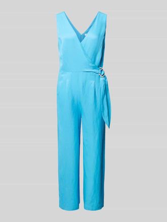 s.Oliver Black Label Regular Fit Jumpsuit aus Viskose-Leinen-Mix