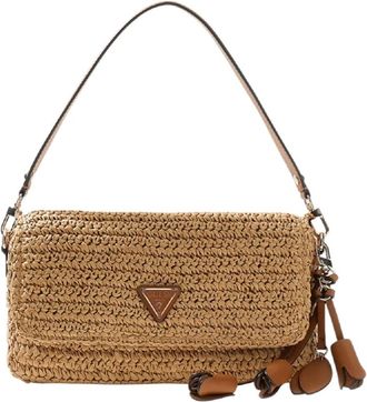 Guess Femme, Sacs, Brun, Taille: ONE Size Ofelia Raffia Shoulder Bag