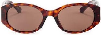 Balenciaga Lunettes de soleil ovales en ac&eacute;tate