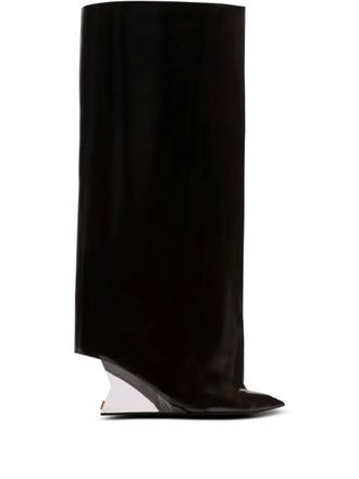 Balmain bottes &agrave; bout pointu 95 mm - Noir