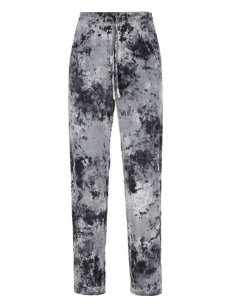 Avant Toi pantalon tie-dye à lien de resserrage - Gris