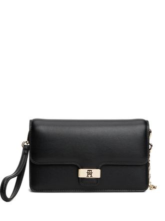 Tommy Hilfiger Clutch mit Monogramm-Schild - Schwarz