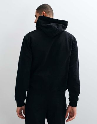 Arket sweat &agrave; capuche premium en coton pur &eacute;pais noir