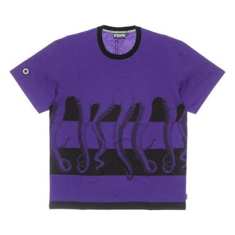 Octopus Lila Fullback Tee Herren T-Shirt - - Tops - Herren - Lila - XL