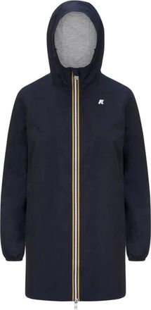 K-Way Femme, Manteaux, Bleu, Taille: 44 FR Sophie Stretch Poly Jersey