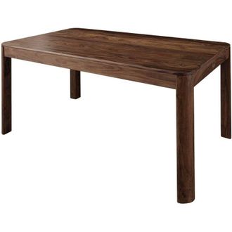 Massivmoebel24 Esstisch Sheesham 140x90x76 smoked cherry gebeizt TORONTO 123
