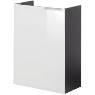 Fackelmann sbc Beckenunterschrank 45 - Glasfront Wei&szlig; - Korpus