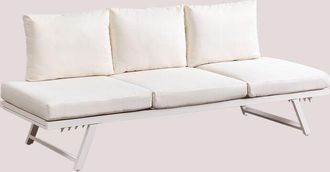 Sklum Sklum - 3-Sitzer-Gartensofa Libanc, verstellbar Gardenia Weiß