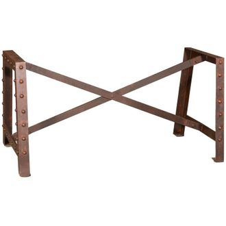 Biscottini International Pied de table en fer, L146xPR75xH72 cm