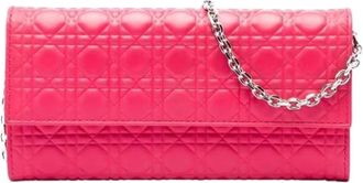 Dior Sac bandouli&egrave;re matelass&eacute; vintage doccasion - Femme - Pre-owned - Rose - Taille: ONE Size