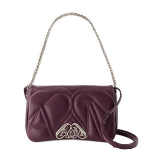 Alexander McQueen Womens The Seal Shoulder Bag Purple Others