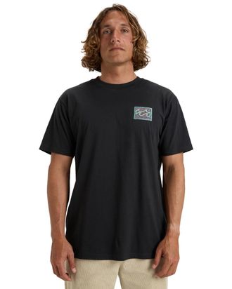 Billabong Billabong Herren Crayon Wave SS T-Shirt, Washed Black, XXL