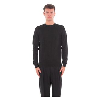Daniele Fiesoli Homme, Pulls, Noir, Taille: 2XL Pull Fin en Soie et M&eacute;rinos