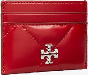 Tory Burch Damen Kira Kartenetui mit Chevronmuster und Rautensteppung