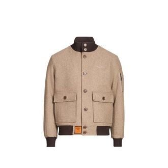 Bombers Original Blouson uni en laine m&eacute;lang&eacute;e