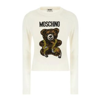 Moschino Damen, Strickwaren, Wei&szlig;, SGr&ouml;&szlig;e