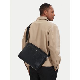 Calvin Klein Laptoptasche Calvin Klein Xl Emblem Aop LV04D3526G Schwarz
