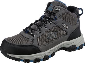 Skechers Herren SELMEN MELANO Wanderstiefel, Gray Leather W/Synthetic & Mesh, 42.5 EU