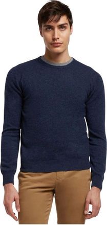 Brooks Brothers Homme, Pulls, Bleu, Taille: S Pull ras du cou en cachemire