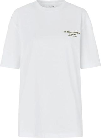 Sams&oslash;e & Sams&oslash;e Homme, Tops, Blanc, Taille: L T-shirt korte mouw U26100013
