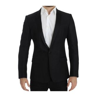 Dolce & Gabbana Martini Slim Fit Blazer Jacke - - Jackets - Herren - Schwarzk - S