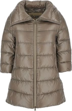 Herno Femme, Manteaux, Beige, Taille: 38 FR Cleofe Down Jacket