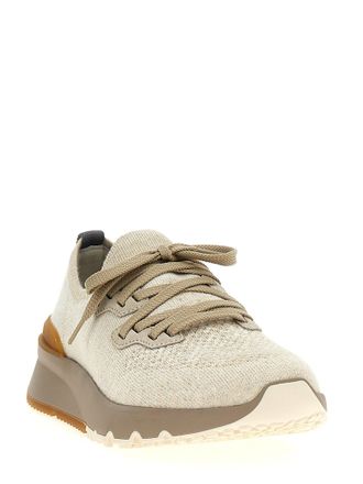 Brunello Cucinelli Knitted Sneaker - Beige