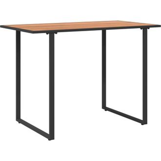 vidaXL Vidaxl - Table de Jardin Marron 100 x 55 x 70 cm Acier et dpc